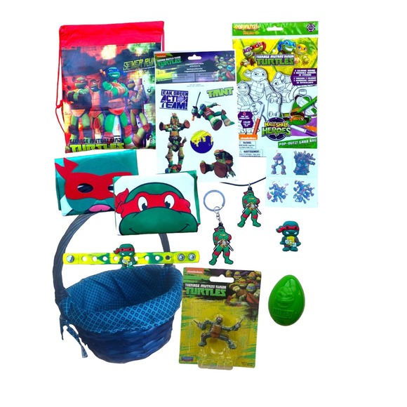 Handmade | Toys | Teenage Mutant Ninja Turtles Easter Basket Tmnt ...